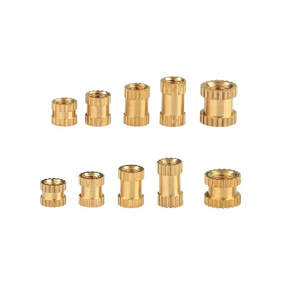 500Pcs M2/M2.5/M3 Injection Nut Brass Insert Knurled Nuts Knurling ...