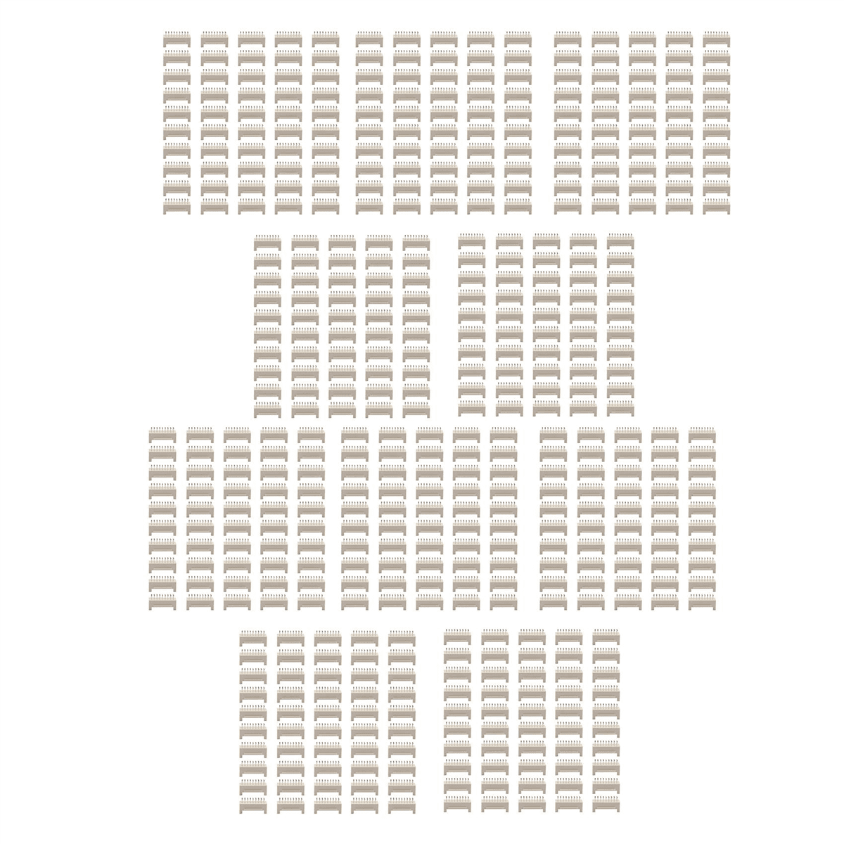 500Pcs Miner Connector 2X9P Male Socket Straight Pin Double Row Buckle ...