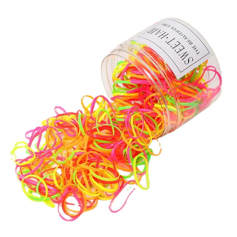 500Pcs Mini Hair Elastics Hair Rubber Bands, Baby Hair Ties No Damage ...