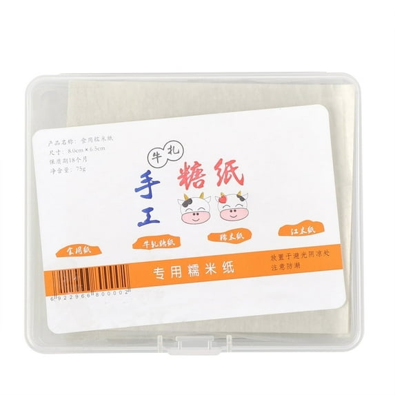 LIZEALUCKY Nougat Paper 500pcs Edible Rice Wafer Sheets for Candy ...