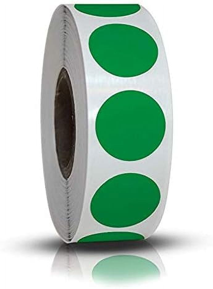 500Pcs/Roll Chroma Label Color Code Dot Labels Stickers 1 inch red ...