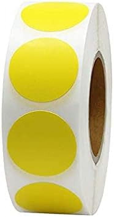 500Pcs/Roll Chroma Label Color Code Dot Labels Stickers 1 inch red ...