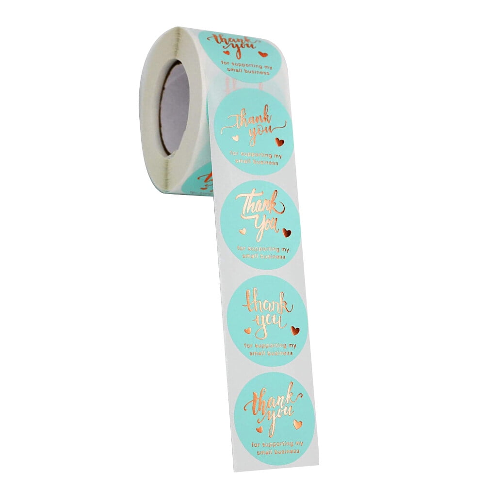 500Pcs/Roll DIY Wrapping Thank You Labels Sealing Tag Sticker Gift ...