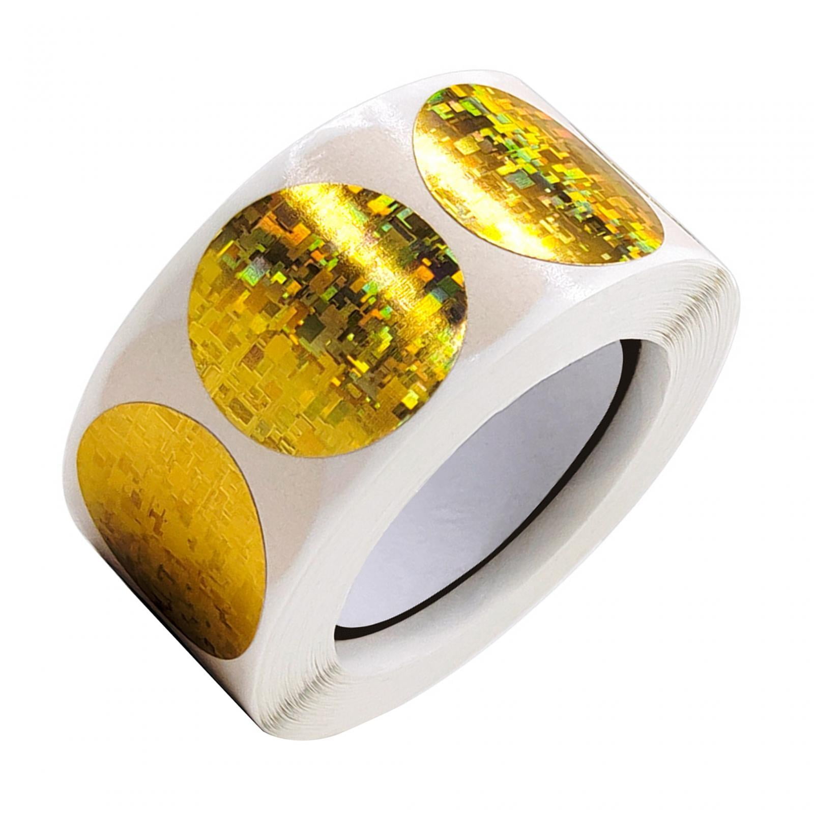 500Pcs/Roll Envelope Stickers Sparkly Decals Round Labels Sealing ...