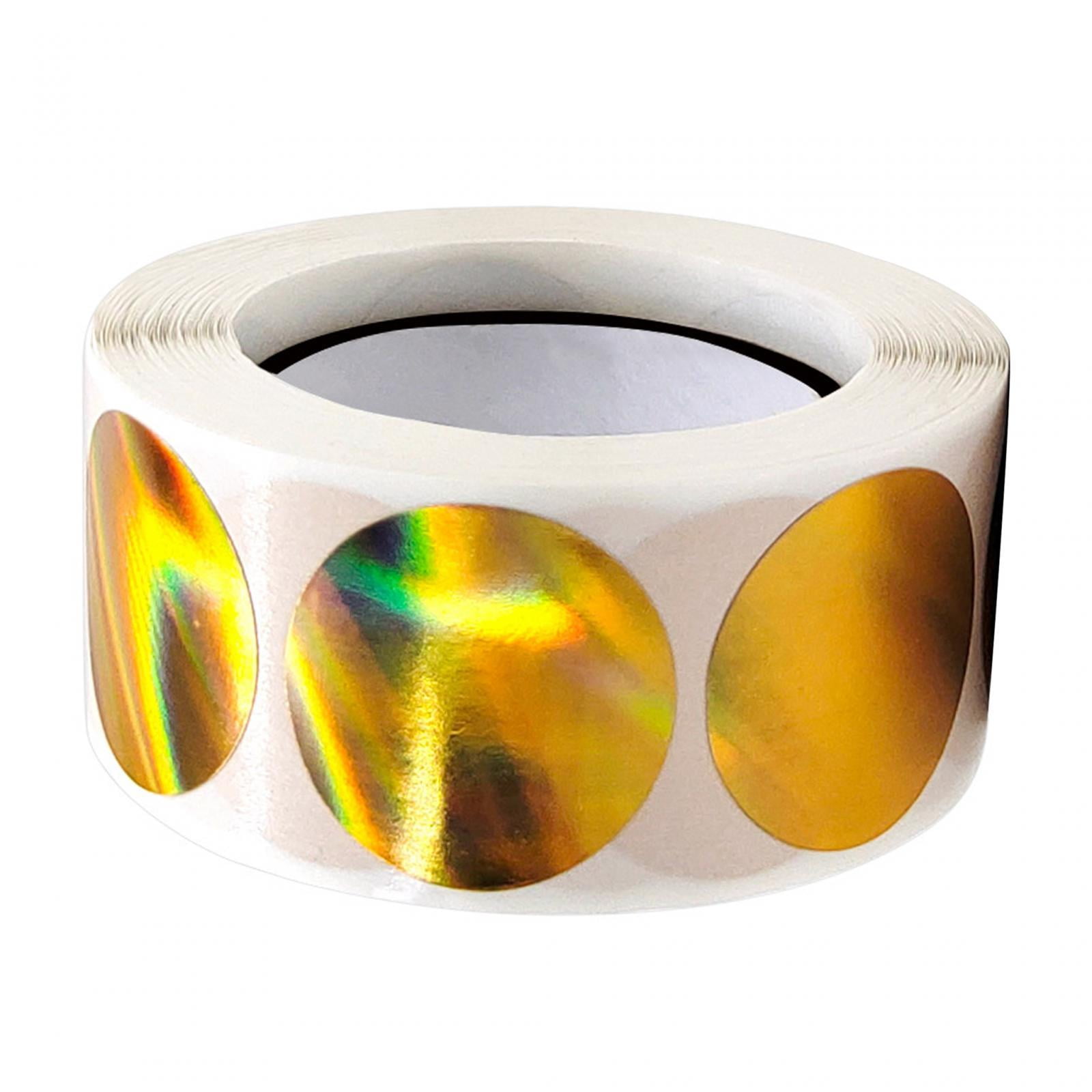 500Pcs/Roll Envelope Stickers Sparkly Decals Round Labels Sealing ...