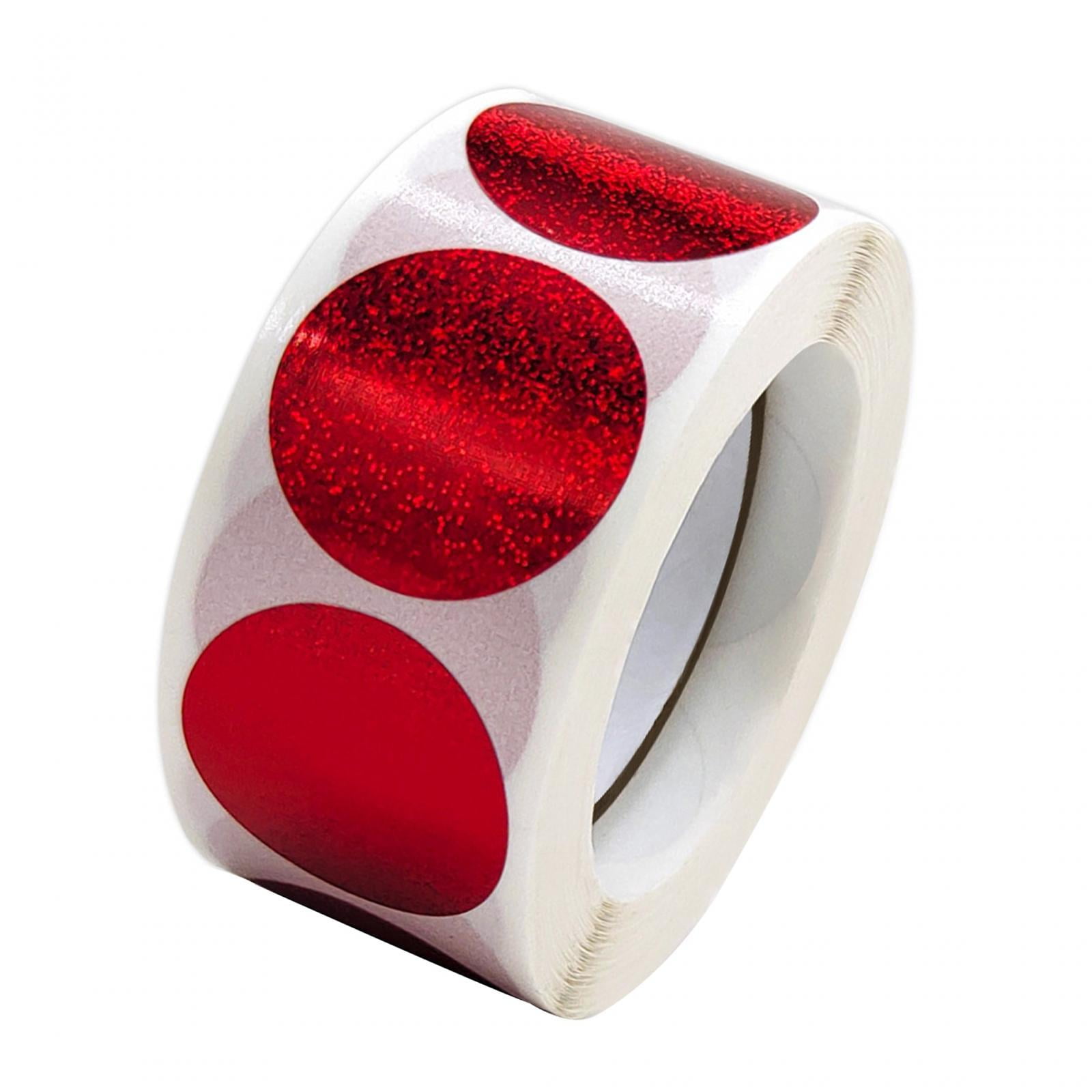 500Pcs/Roll Envelope Stickers Sparkly Decals Round Labels Sealing ...