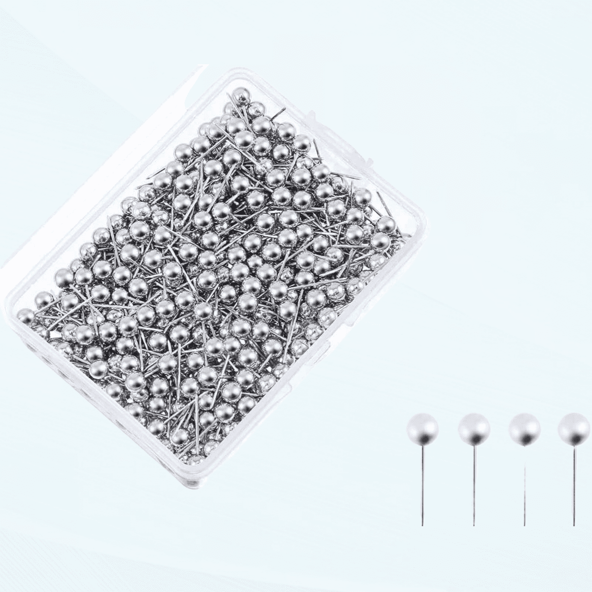 500Pcs Round Pearl Head Pins Bulk Creative Map Tacks Push Pin with ...