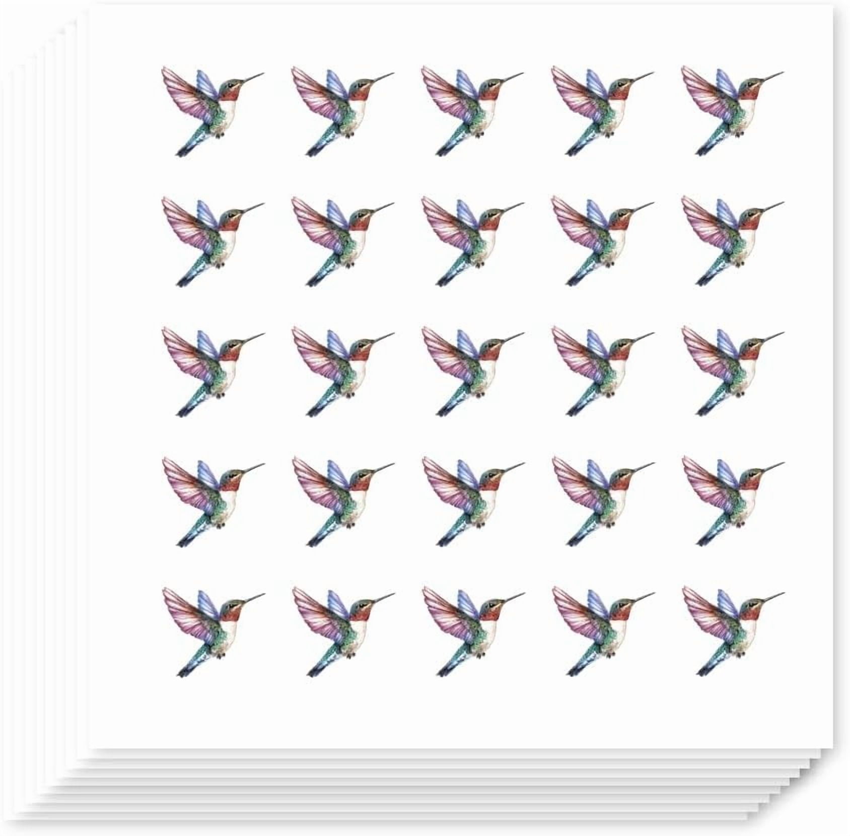 500Pcs Self-Adhesive Planner Stickers Hummingbird Stickers Colorful ...