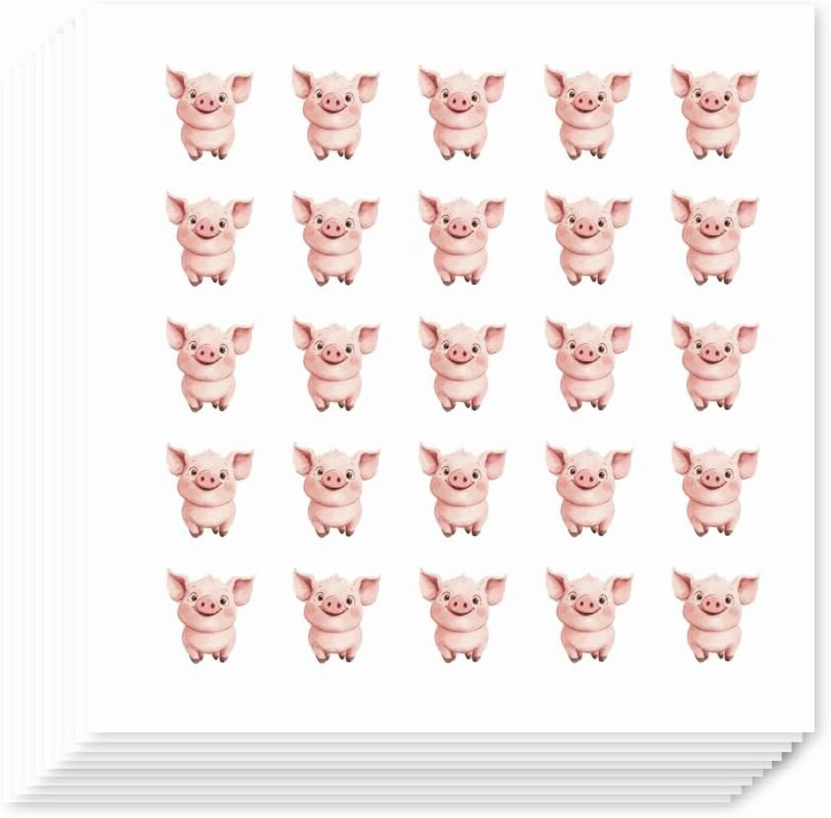 500Pcs Self-Adhesive Planner Stickers Pink Pig Stickers Cute Piggy ...