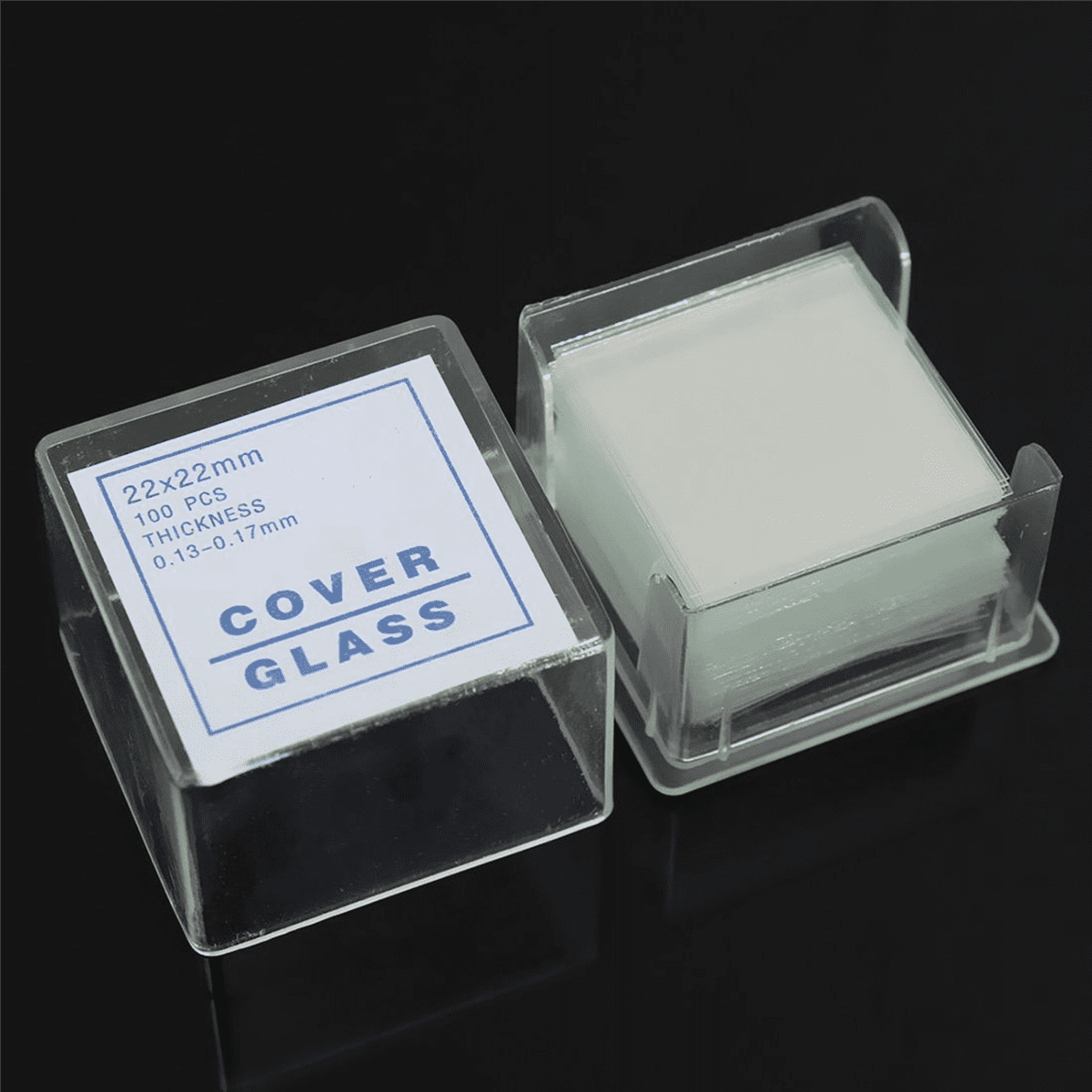 500Pcs Transparent Slides Coverslips Coverslides 22X22mm for Microscope ...