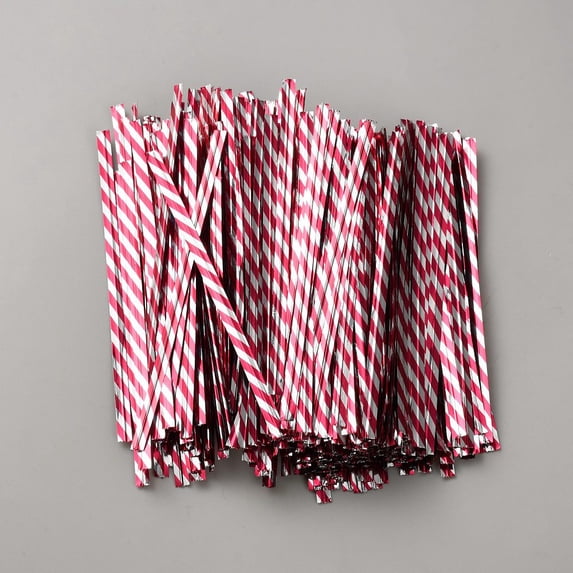500Pcs Twill PET Plastic Wire Twist Ties Wrapping Supplies for Gift ...