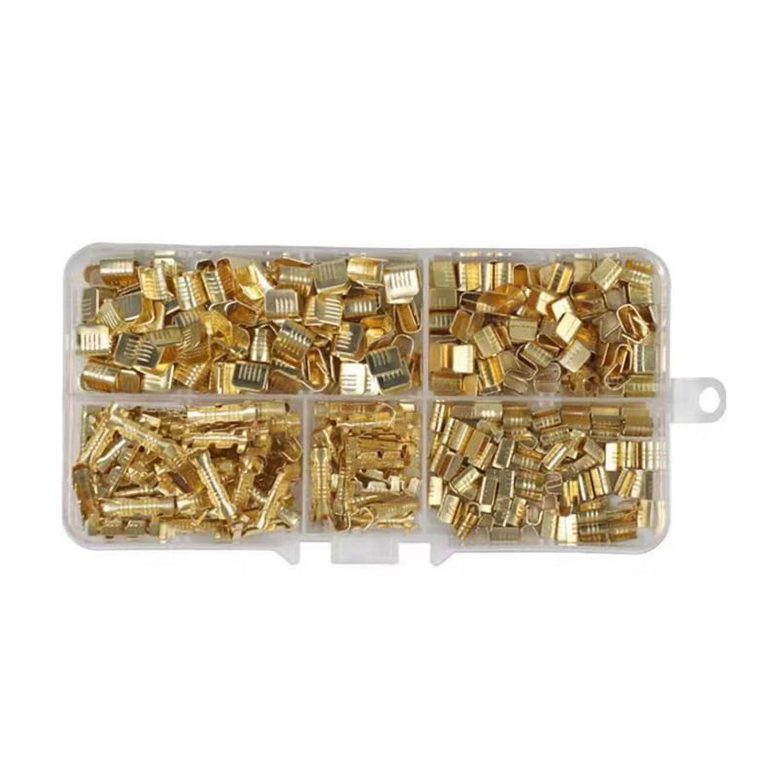 500Pcs U Shape Copper Ring Terminals Crimp Kit Non-Insulated Assortment ...