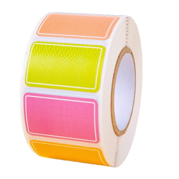 500Pcs Writable Label Stickers Removable Stickers Colorful Name Labels ...