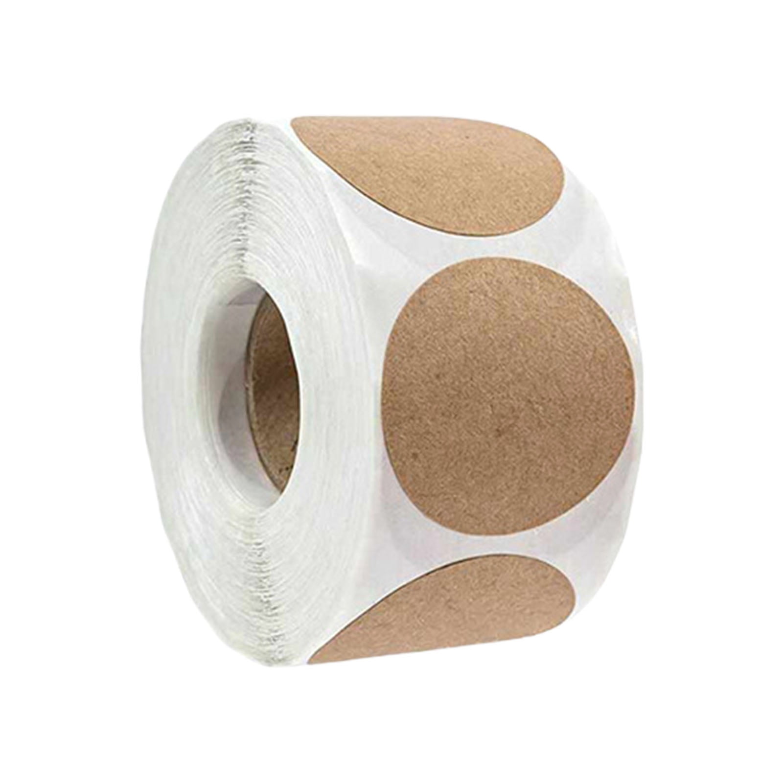 500Pieces Brown Round Labels Adhesive Writable Sticker For Home Decors ...