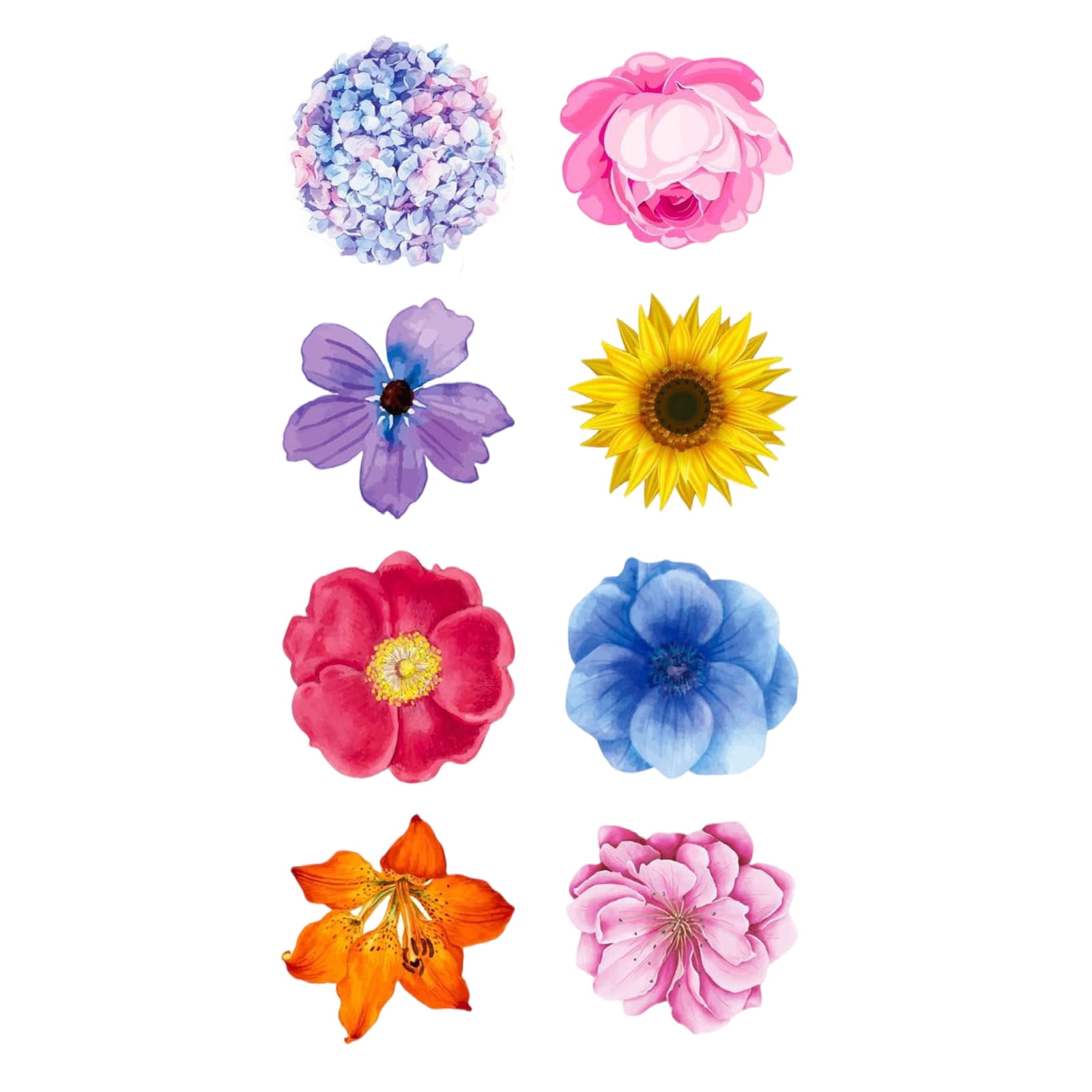 500Pieces Flower Shaped Sticker Wrapping Labels Flower Seal Sticker for ...