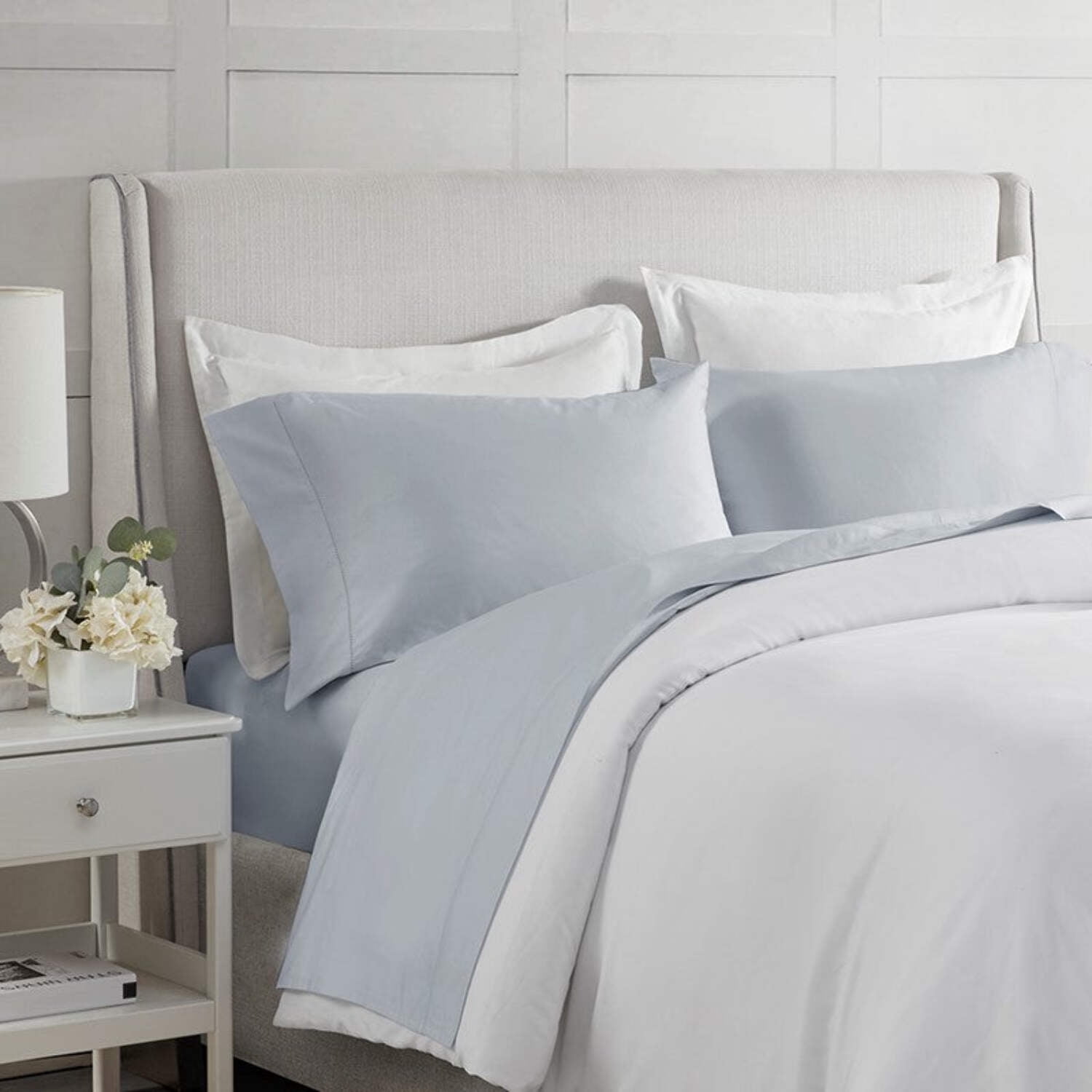 500TC Egyptian Cotton Deep Pocket Pastel Sheet Sets With Snug Grip ...