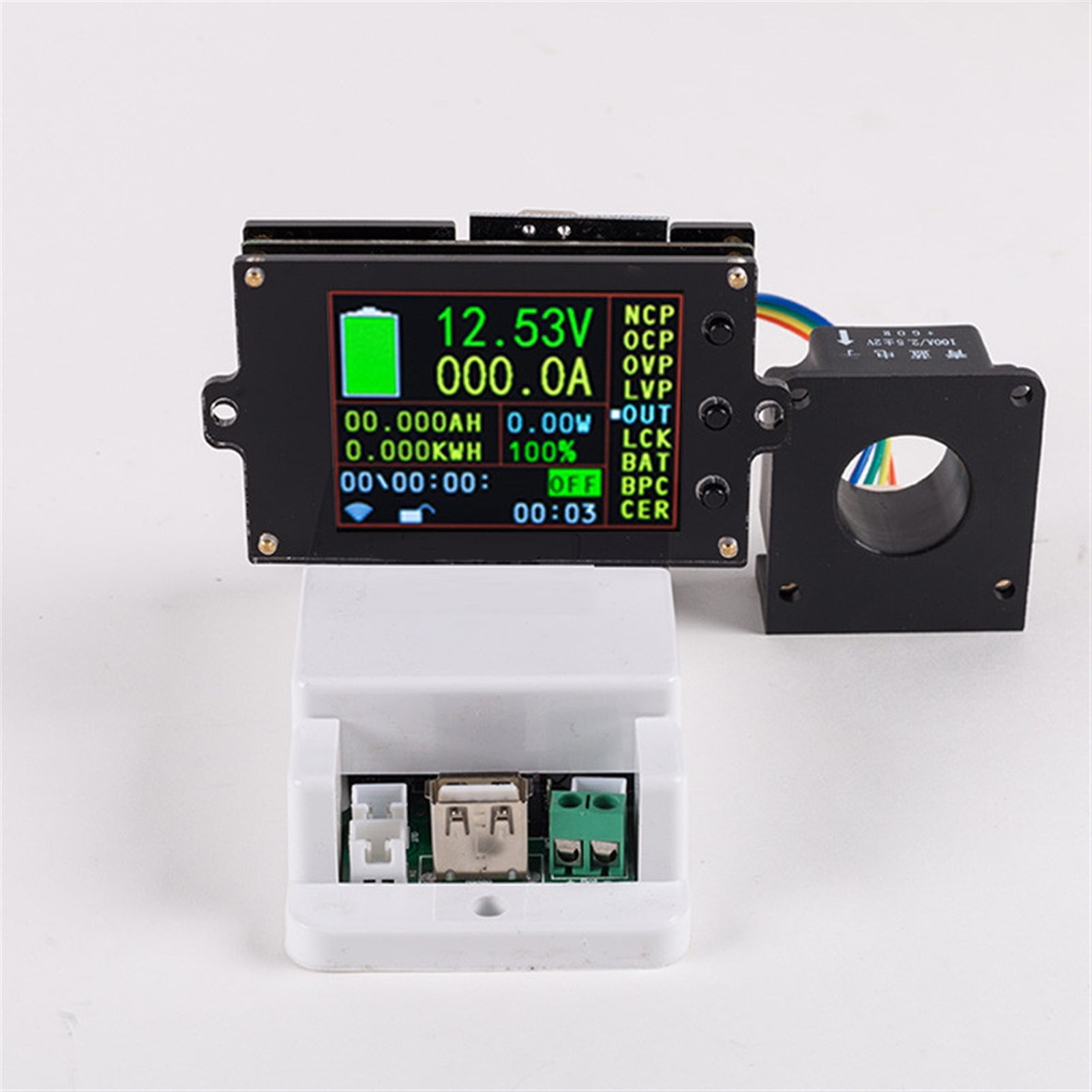 500V 100A 200A 500A Wireless voltage meter ammeter Solar Battery ...