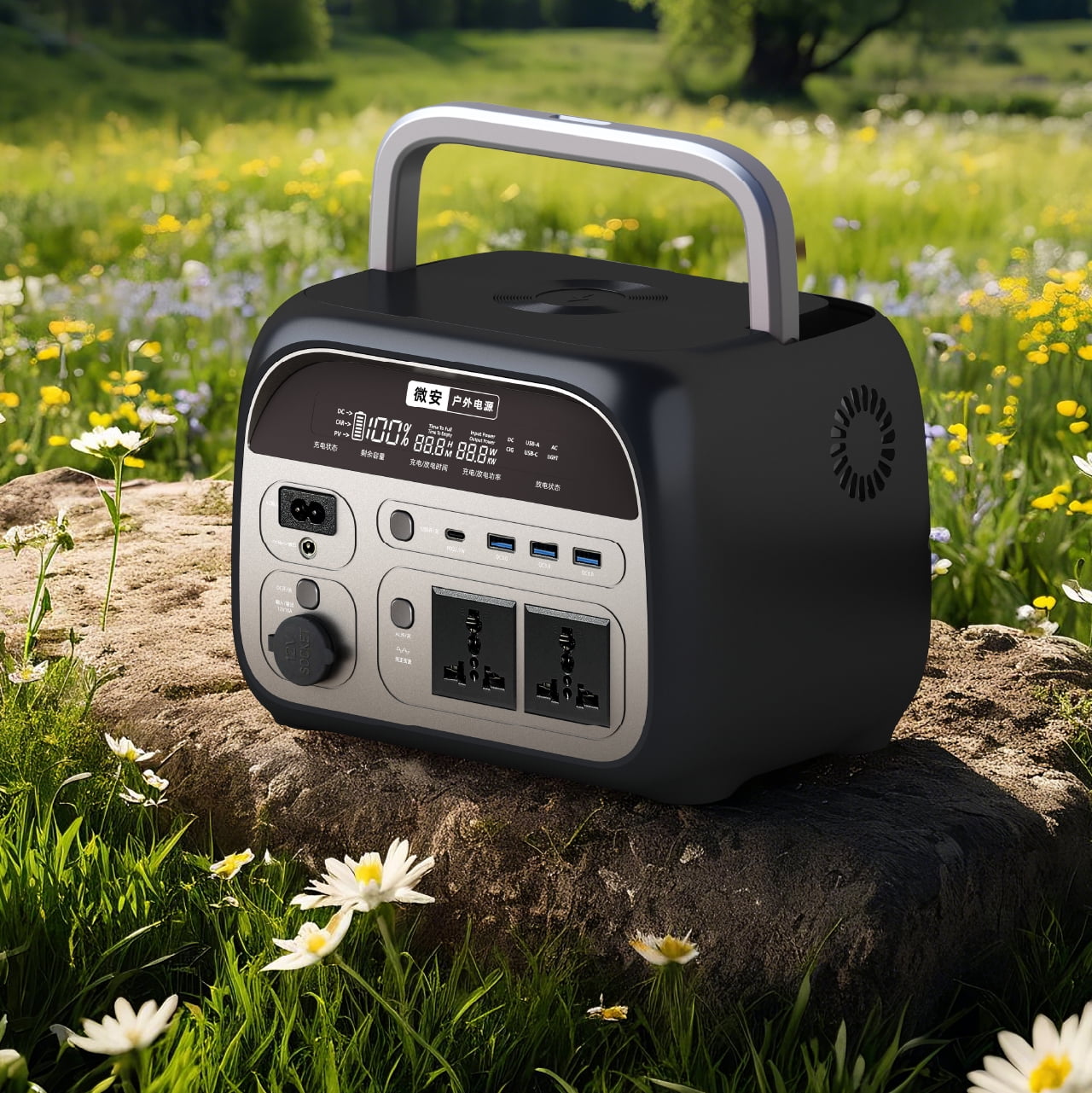 500W 345Wh,Portable Power Station, Lightweight Emergency Supply ...