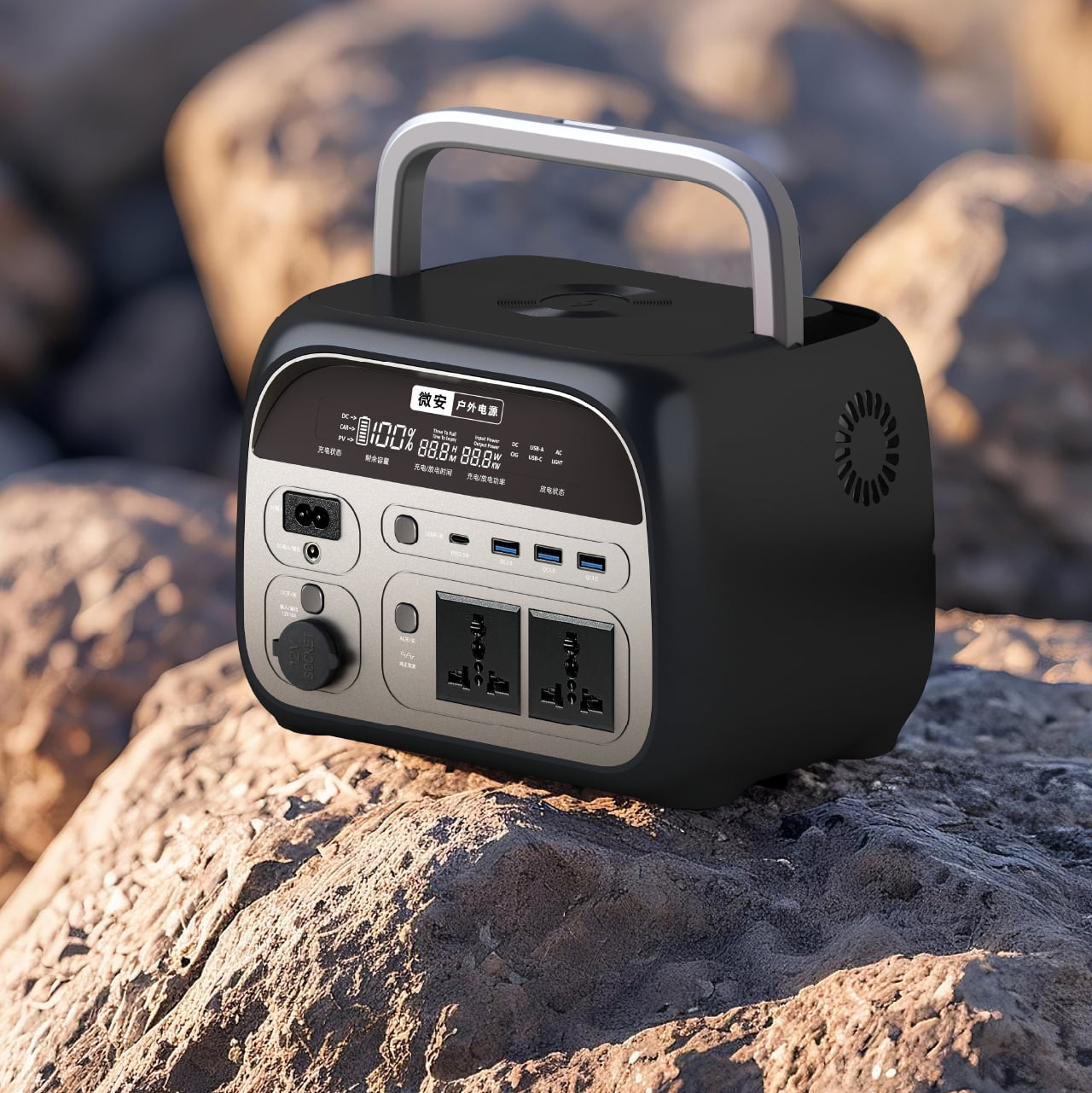 500W 481Wh,Portable Power Station, Lightweight Emergency Supply ...