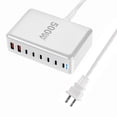 500W 8 Port 6 USB C 2 USB A GaNs Charging for Laptops Fast Charging ...