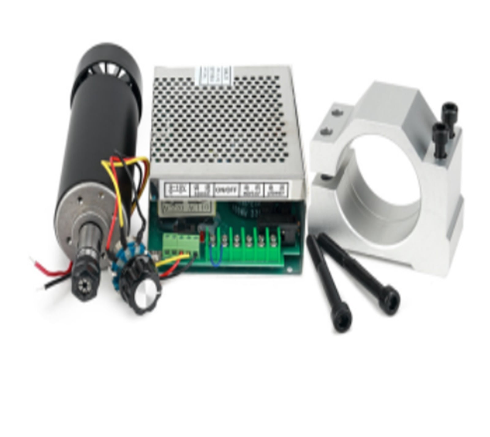 500W CNC Spindle Air-cooled Spindle Motor 500w Power Supply 52mm Clamps ...