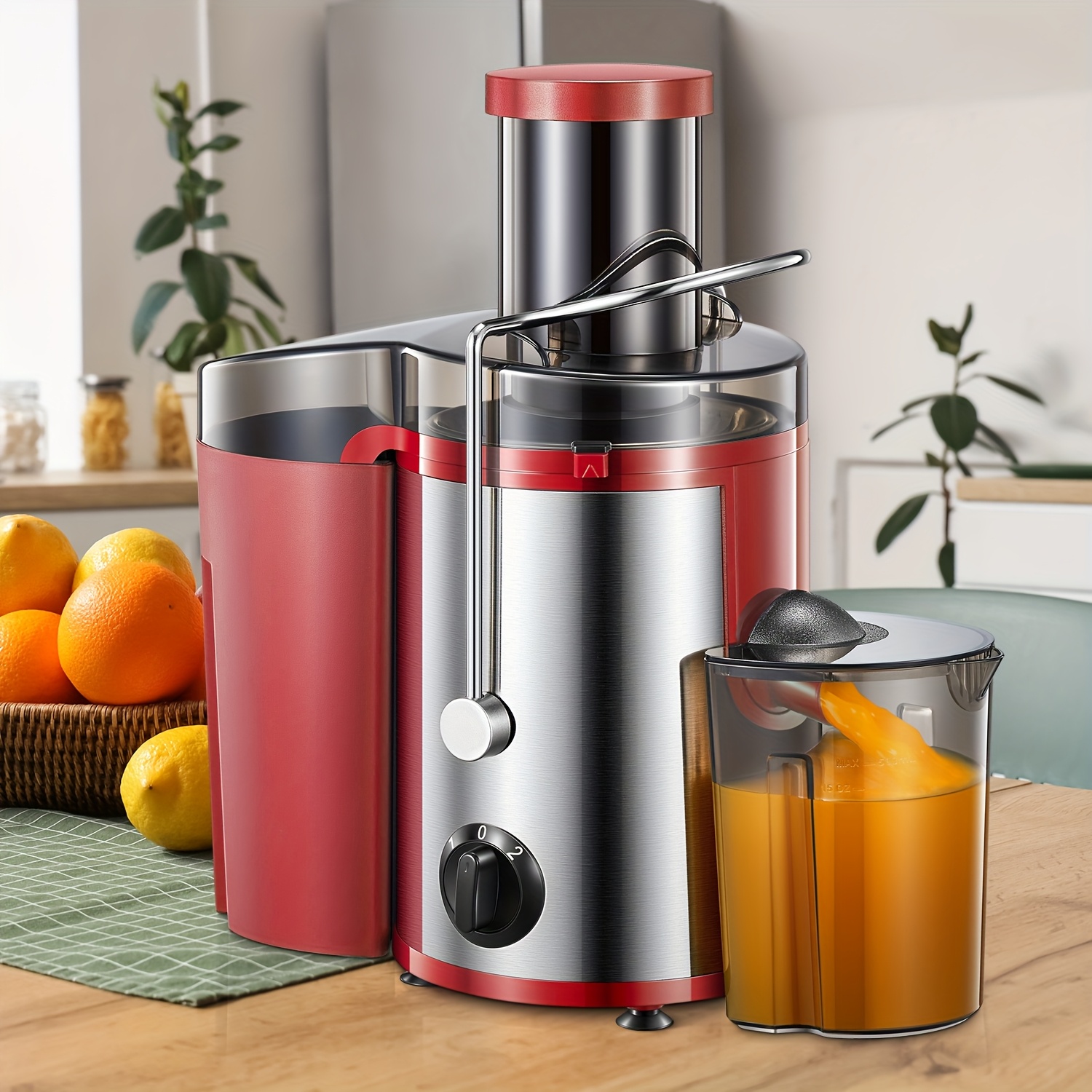 500W Centrifugal Juicer with 3-Inch Wide Mouth Feed Chute, Dual-Speed ...