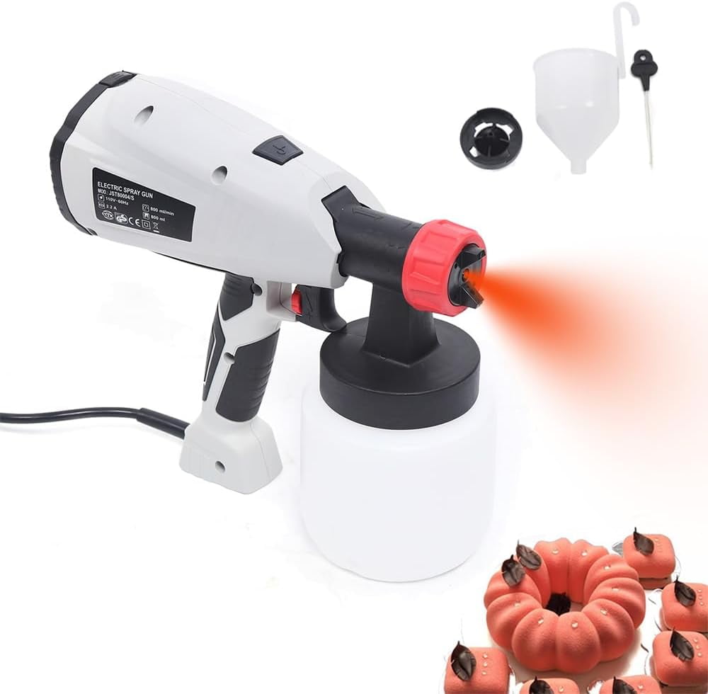 500W Chocolate Spray Gun, Desserts Sandblasting Machine for Mousse Cake ...