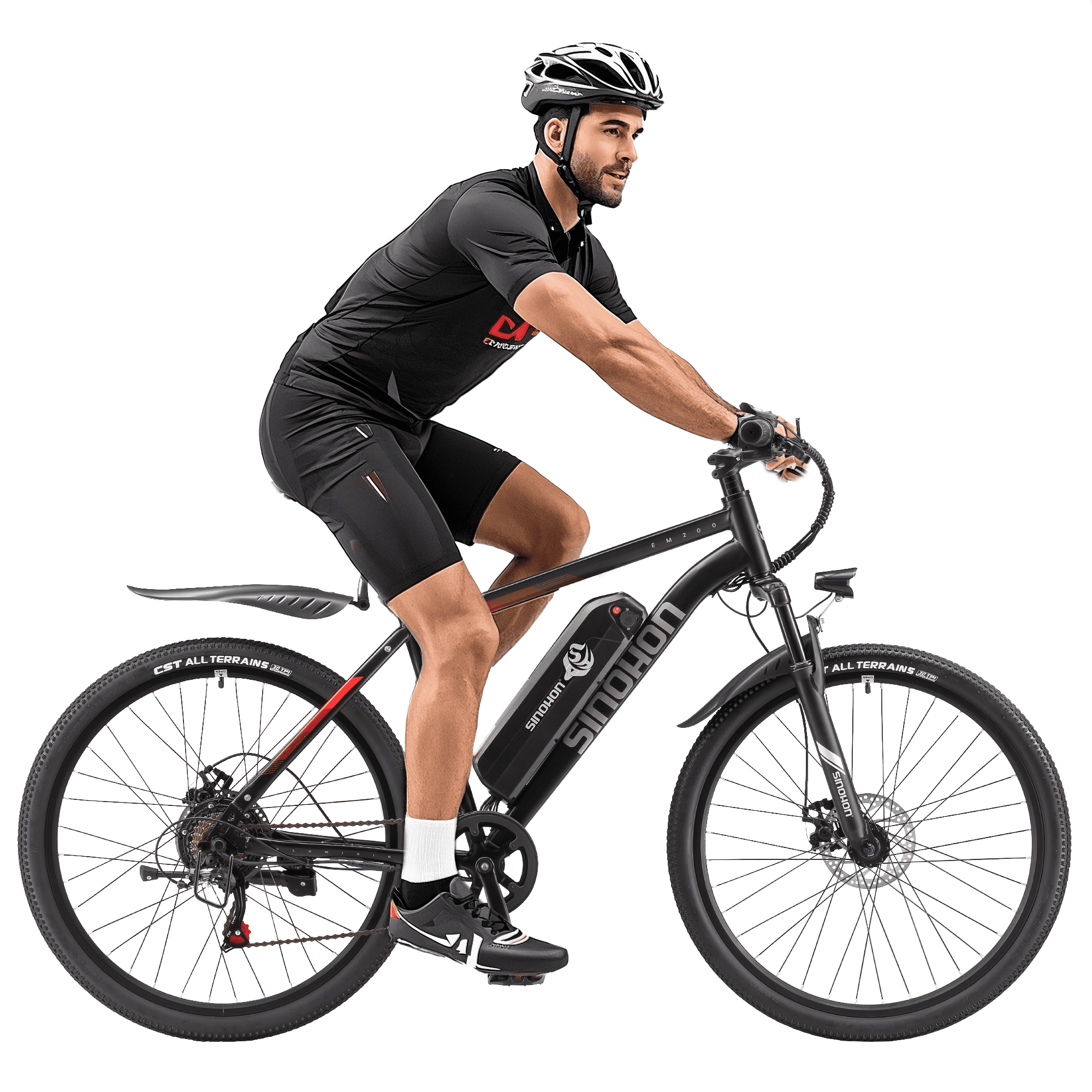 500W Electric Bike for Adults 37+ Mile Long Range, 20MPH, 26" Commuter ...