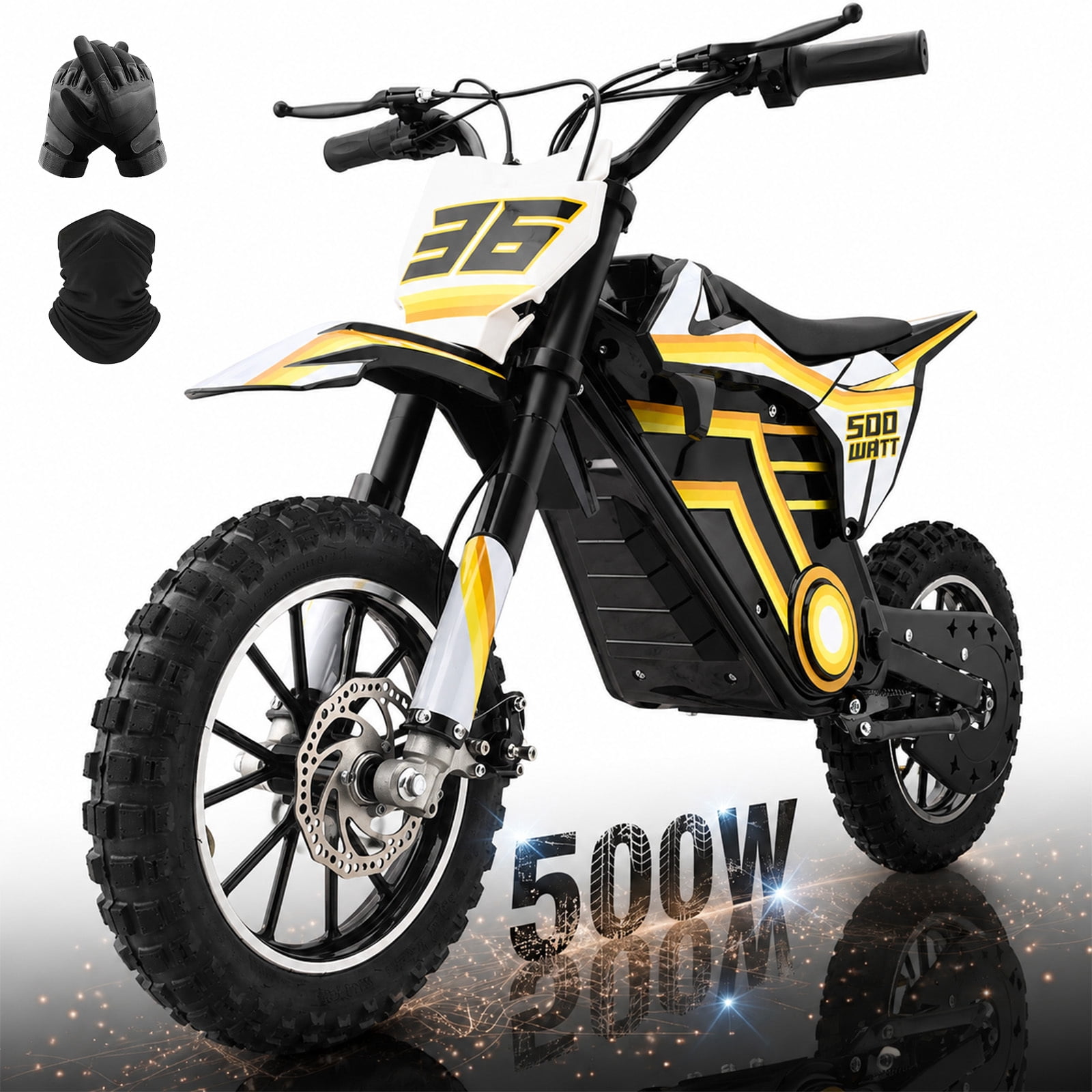 500W Electric Dirt Bike for 12+ and Teens,36V 15Ah Off-Road Electric ...