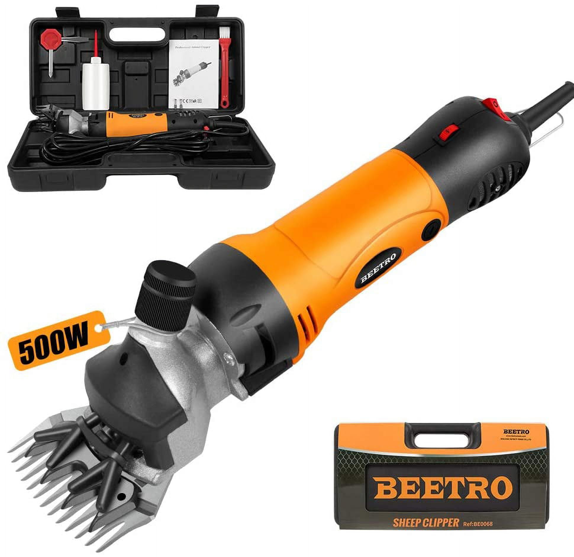 500W Electric Professional Sheep Shears, Animal Grooming Clippers for ...