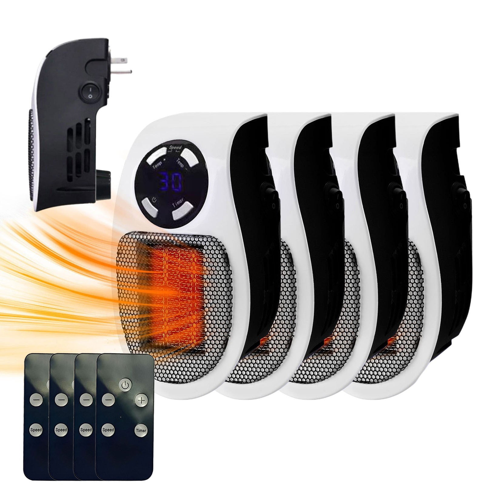 500W Plug In Heater, Cyber Heater Plug In, Upgraded Space Heaters For ...