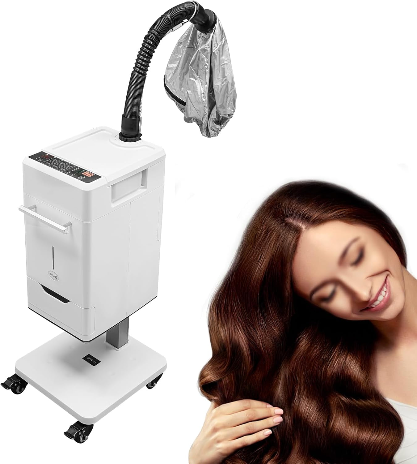 500W Professional Nano Hair Steamer, Anion Hair Color Processor Beauty ...