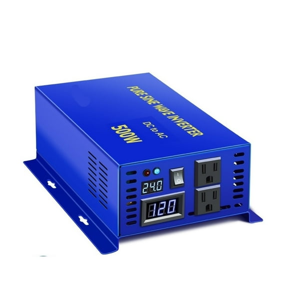 500W Pure Sine Wave Solar Inverter, Car Power Inverter, Battery Pack DC ...