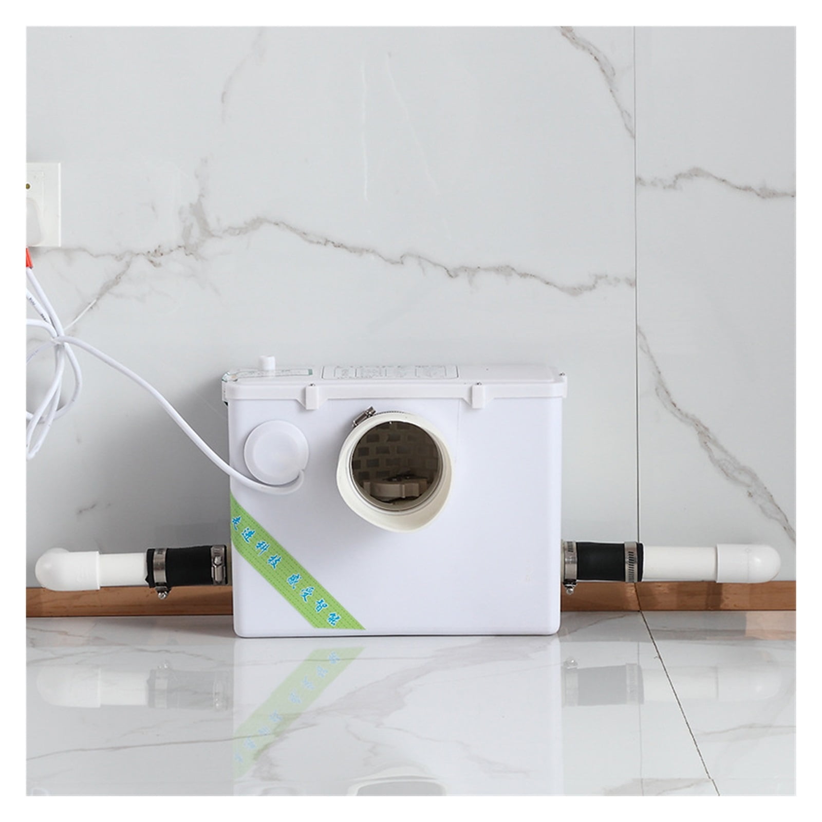 500W Sanitary Macerator Pump Auto Disposal Crush Waste Water Bath Toilet Sink Electric ...