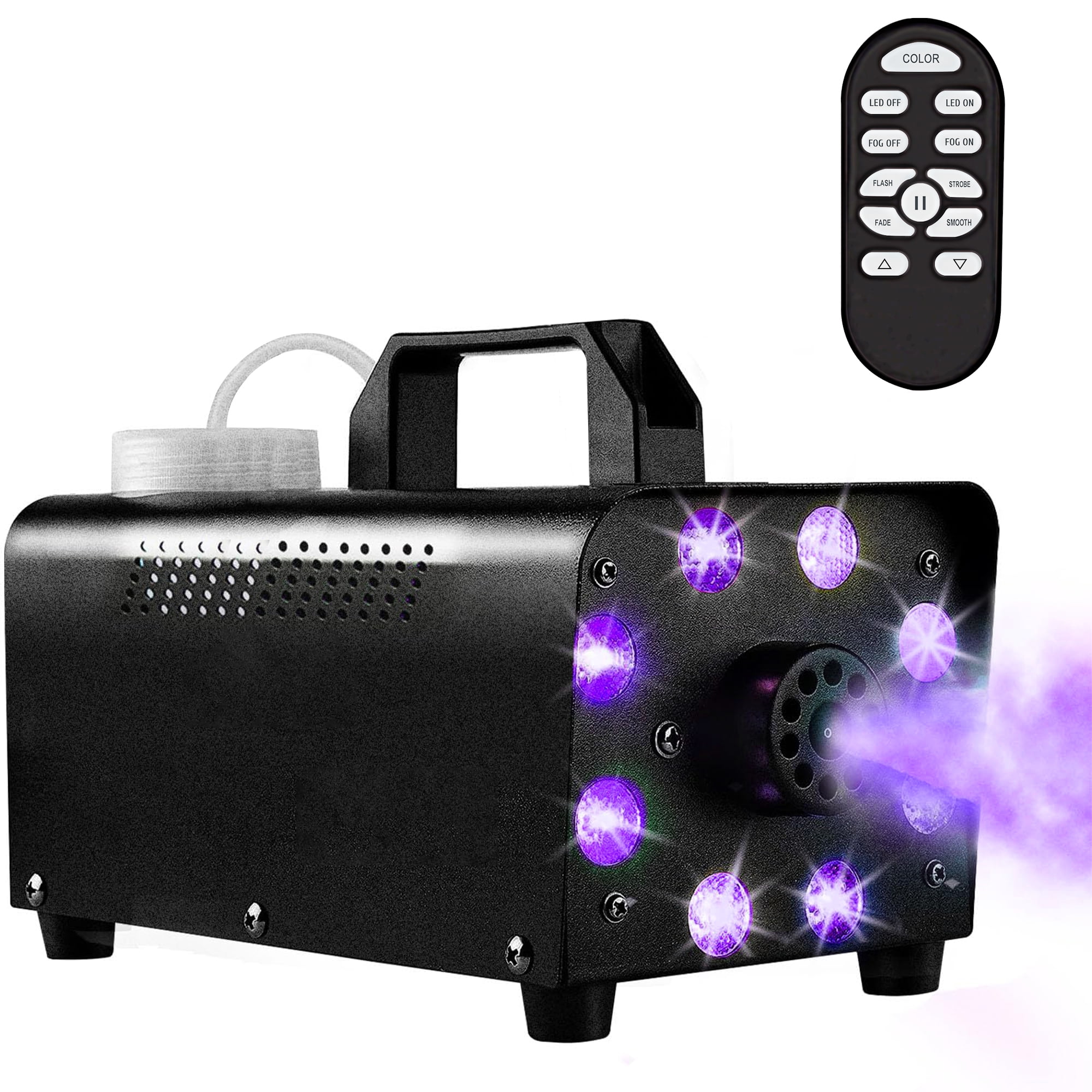 Free Shipping! 500W Smoke Machine 2000CFM Fog - 13 Colorful LED Lights ...