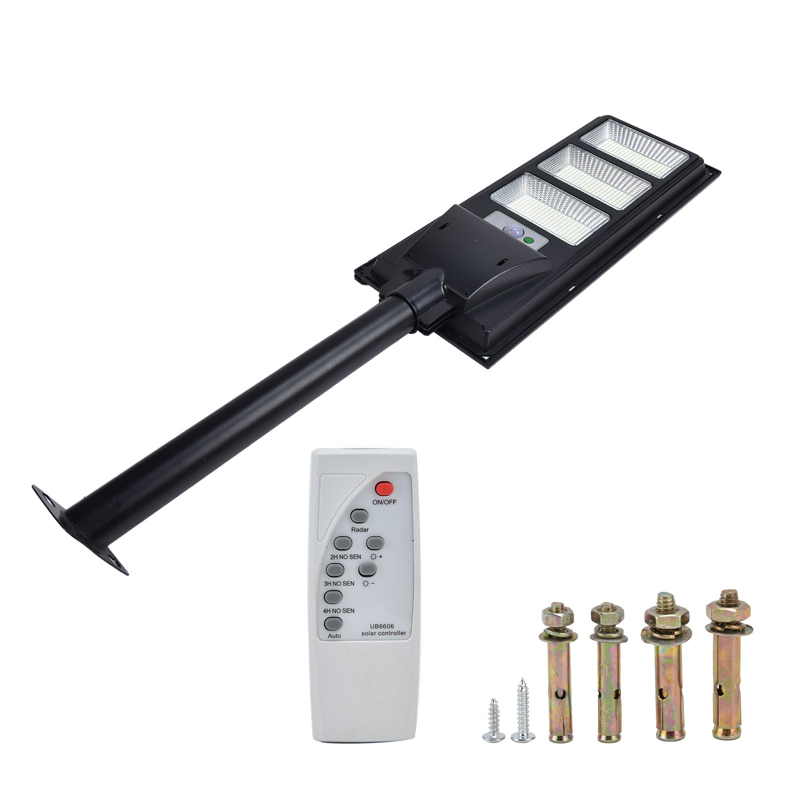 500W Solar Street Light with LED, Remote Control, Timing, Human Body ...