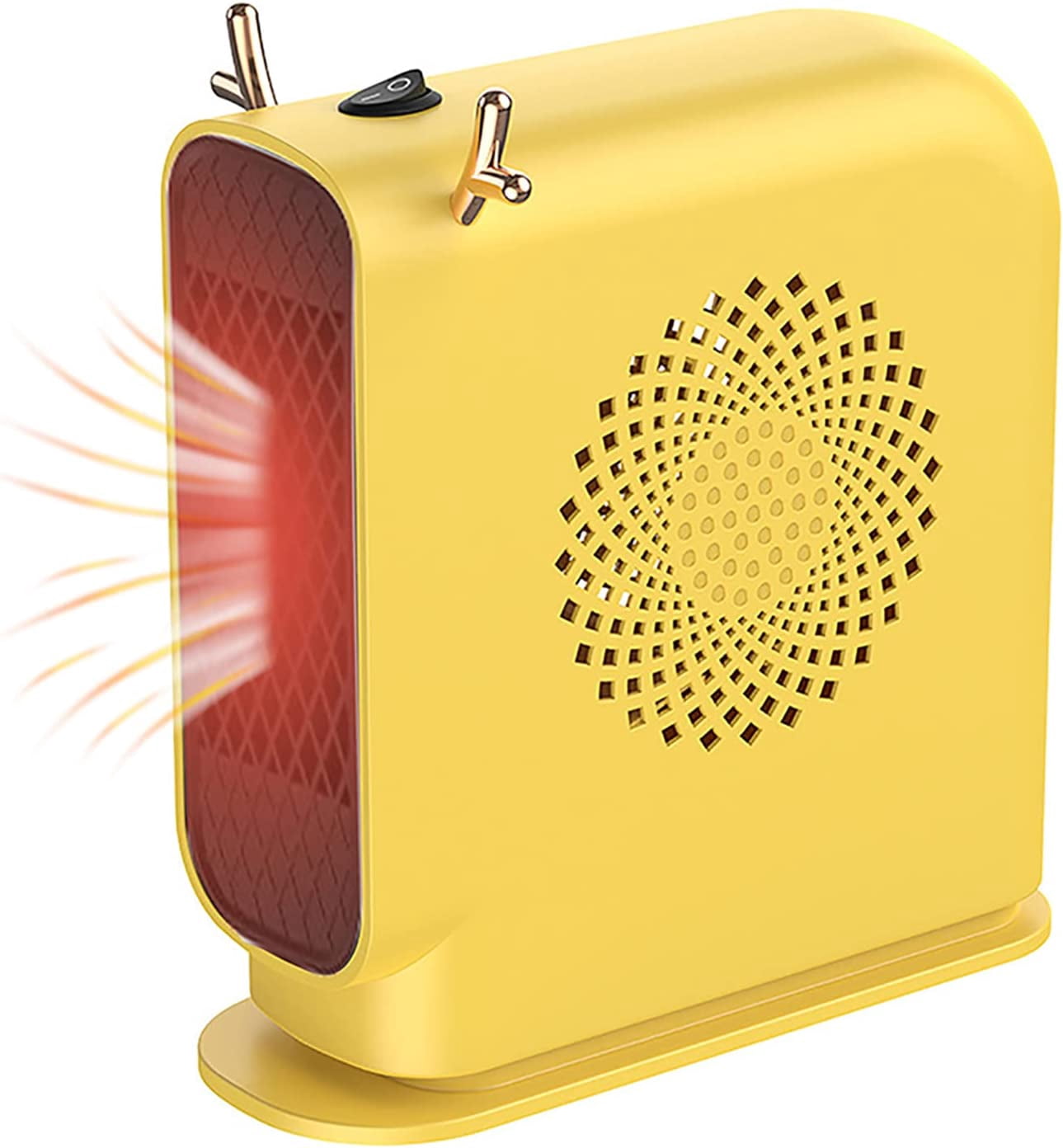 500W Space Heater, PTC Ceramic Fan Heater, Portable Home Heater ...