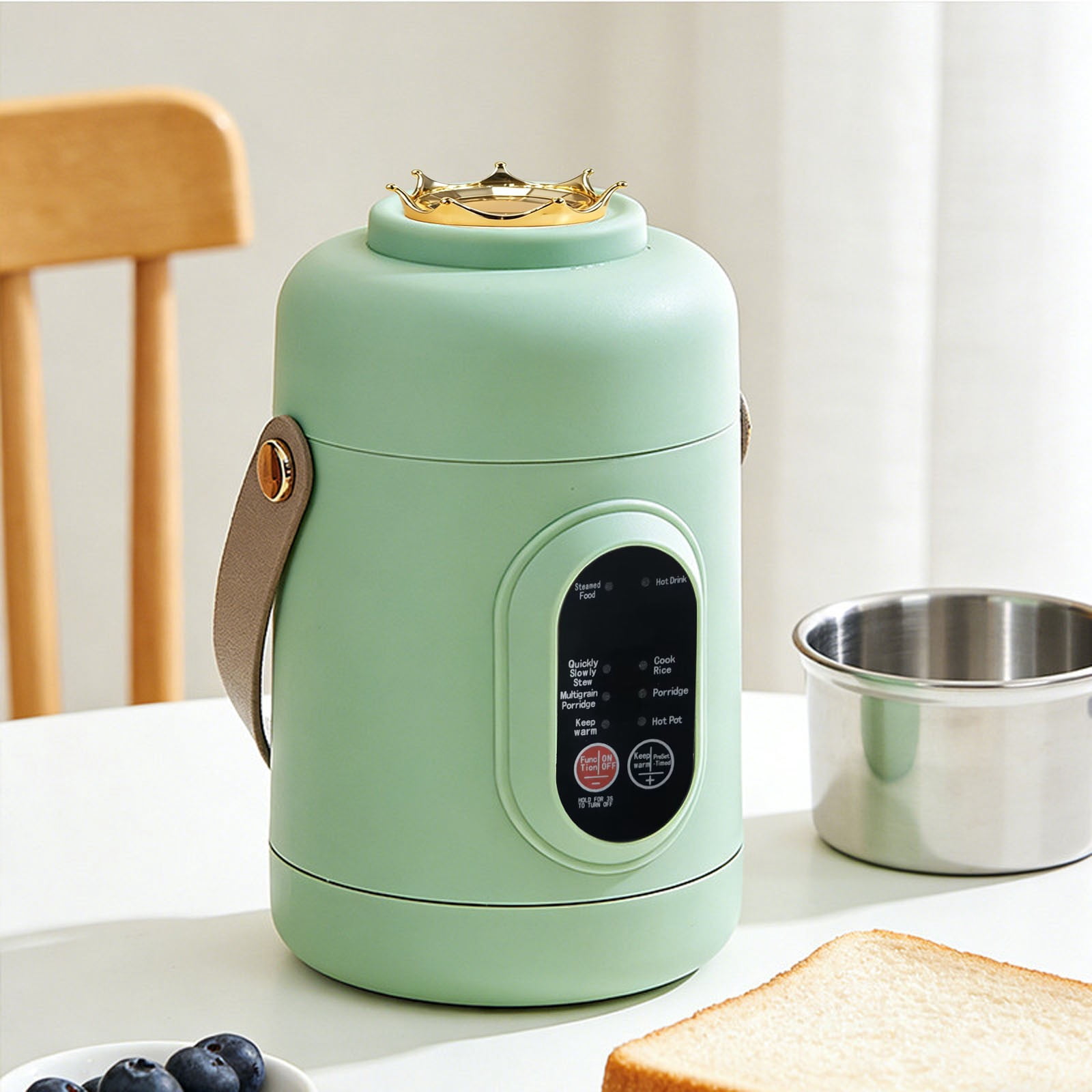 500W Stainless Steel Mini Pot for Cooking Ramen, Noodles, Soup ...