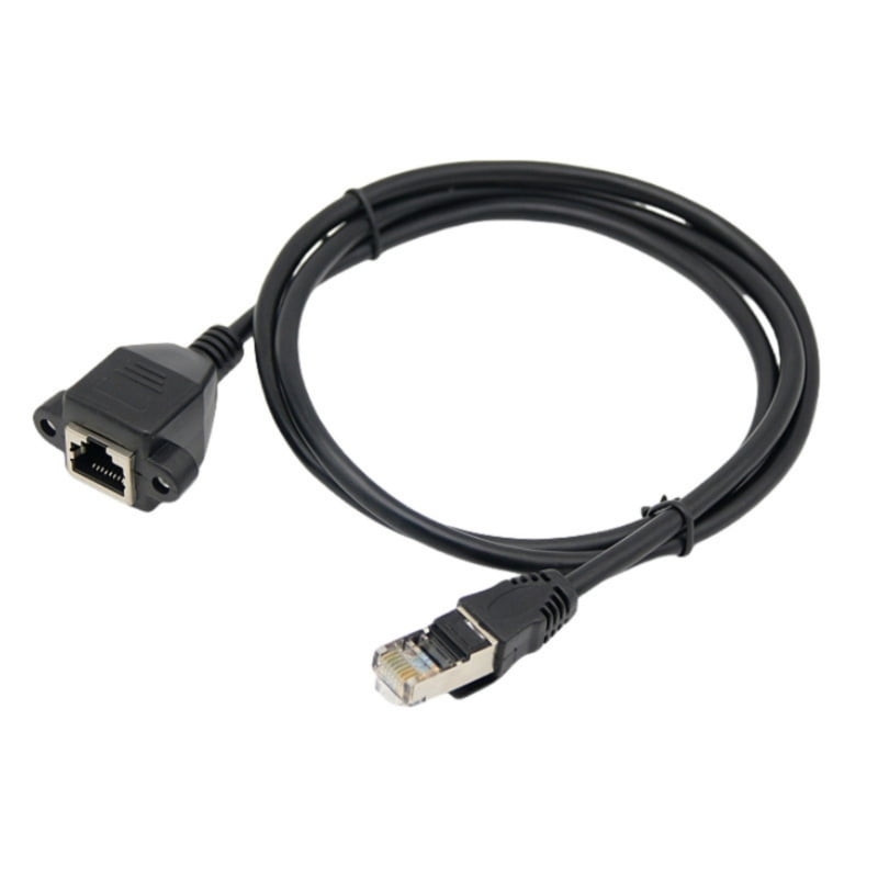 500cm 200cm 100cm RJ45 Cable Cat5e Male Female Screw Panel Mount ...
