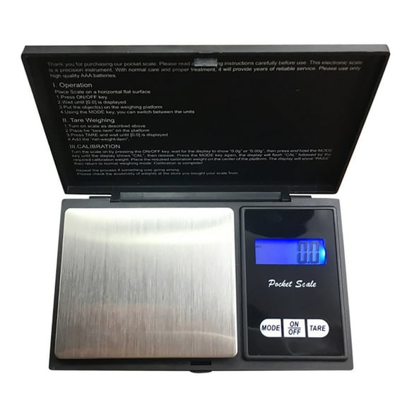 Digital Pocket Scale, 500g x 0.01g Gram Scale, Mini Scale 6 Units ...