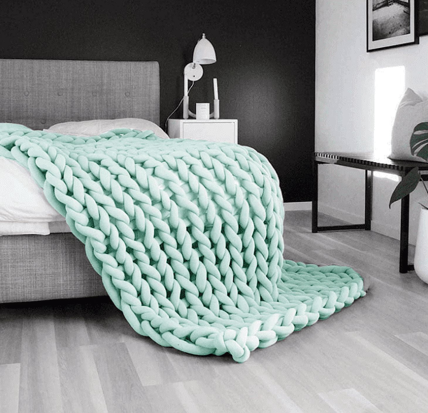 500g Arm Knitting Yarn for Chunky Braided Knot Throw Blanket DIY, Soft ...