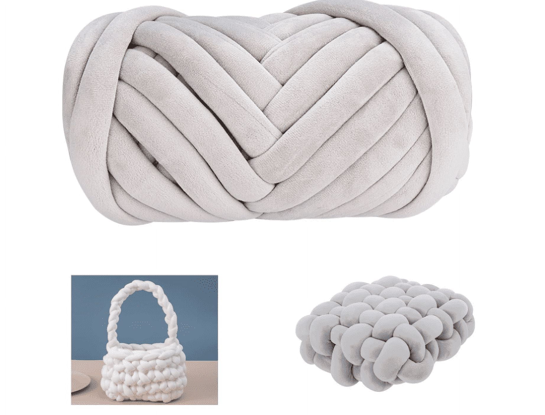 500g Arm Knitting Yarn for Chunky Braided Knot Throw Blanket DIY, Soft ...