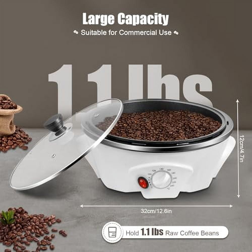500g Coffee Bean Roaster, Household Coffee Roasters Machine with Timer ...