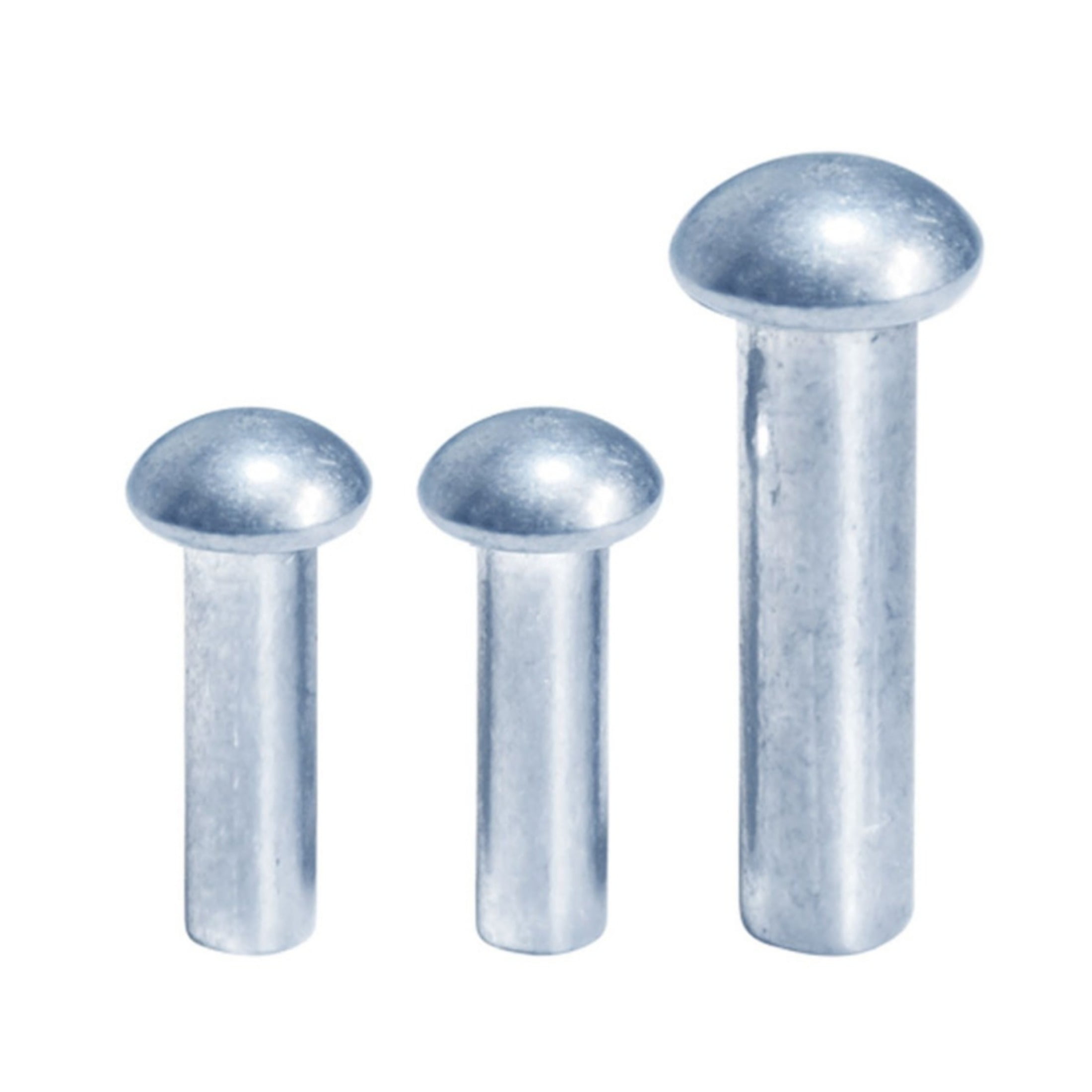 500g Galvanized Half Round Head Solid Iron Rivets 4x50mm (about 30 ...