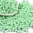 500g Opaque Acrylic Beads cube Pale Green 4x4x4mm Hole: 1.4mm - Walmart.com
