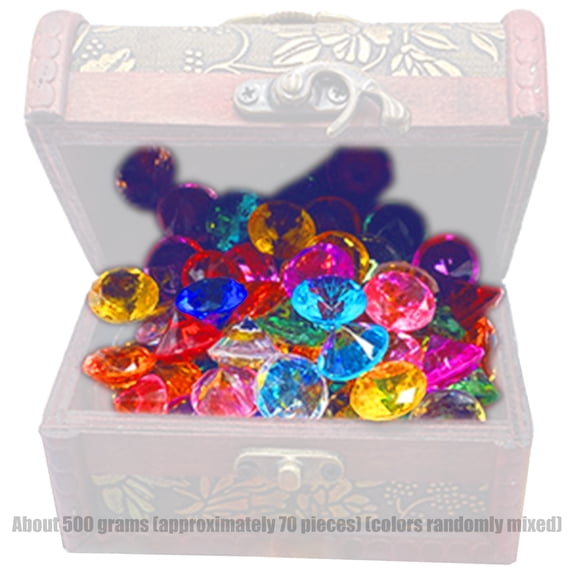 500g Princess Treasure Toy Set Multicolored Plastic Crystal Stone For ...