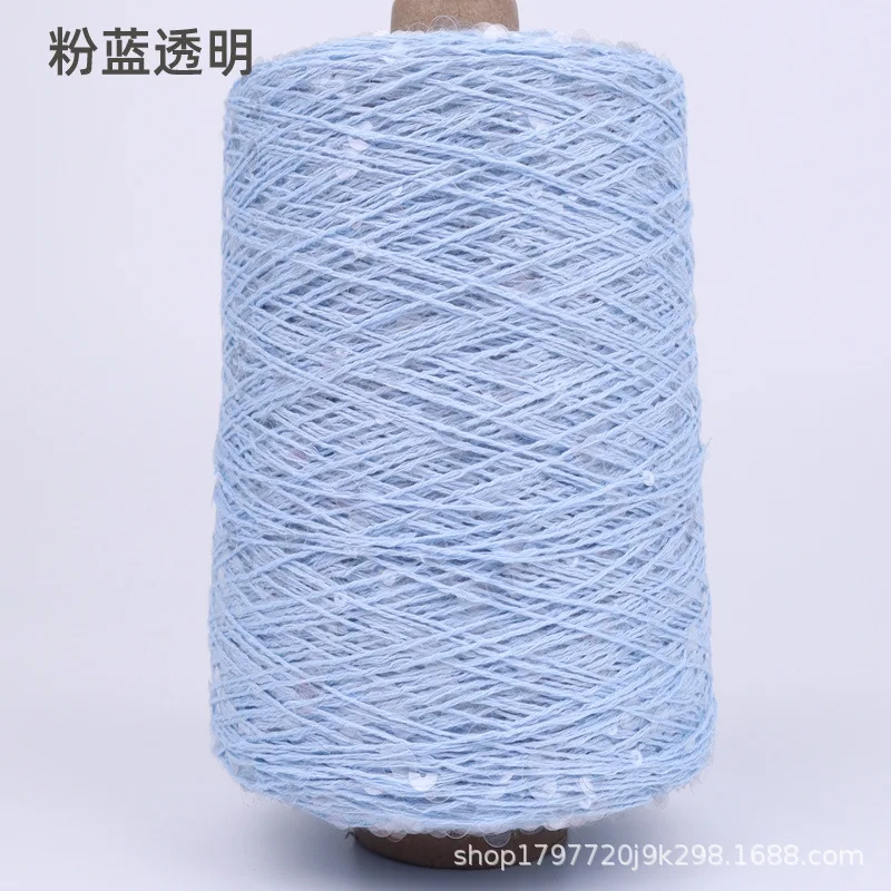 500g Pure Cotton Sequin Yarn,72 Colors DIY Hand Woven Sweater Jacket ...