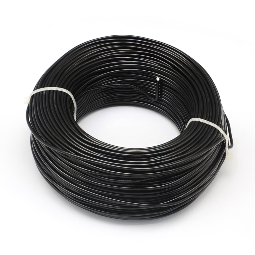 500g Round Aluminum Wire Bendable Metal Craft Wire for DIY Jewelry Craft Making Black 10 Gauge 2 ...