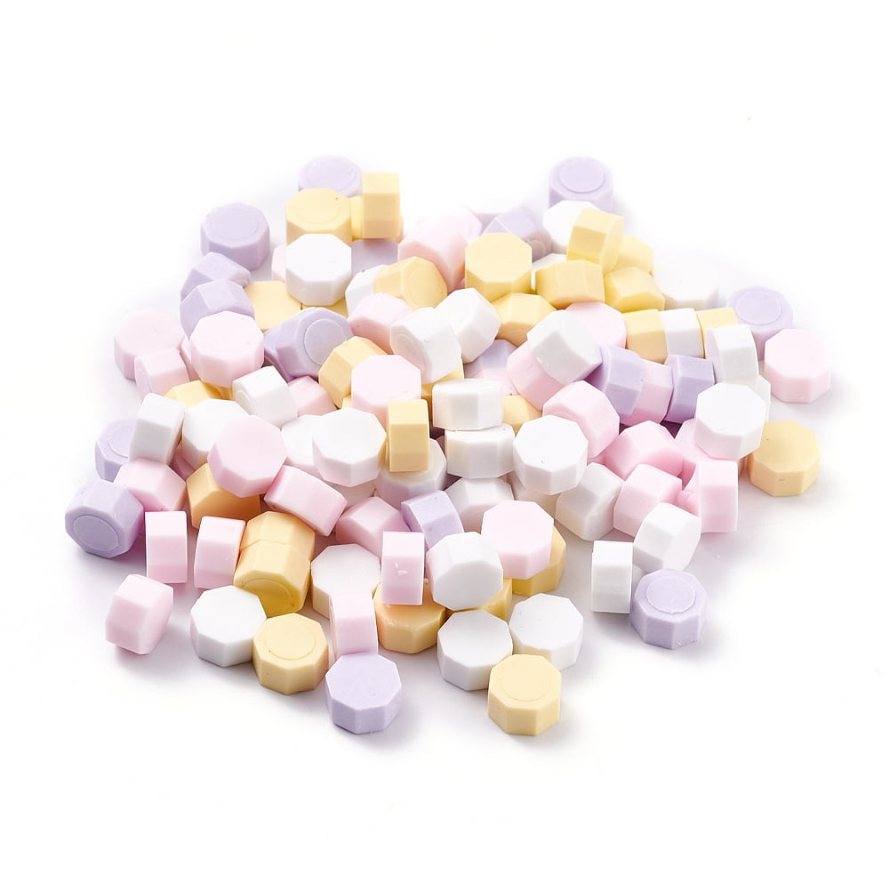 500g Sealing Wax Particles for Retro Seal Stamp Octagon Mixed Color 0.85x0.85x0.5cm about ...