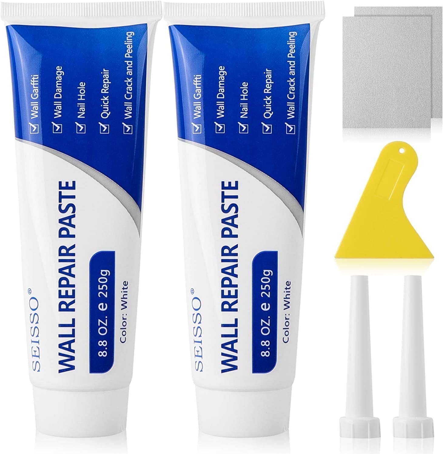 500g Wall Mending Agent, Drywall Patch Repair Kit with Scraper, Wall ...